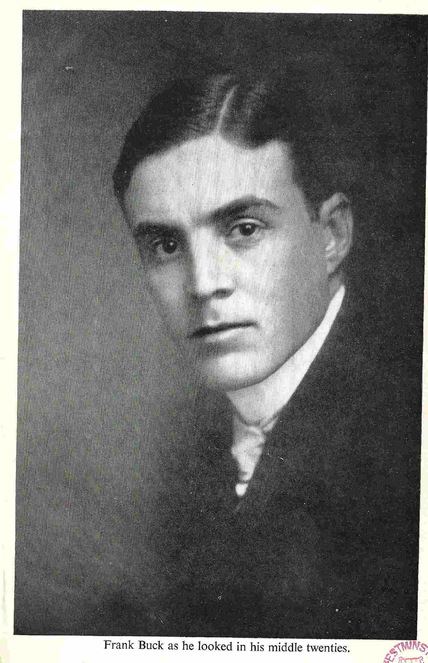 Frank Buck in his twenties — Rhino Resource Center