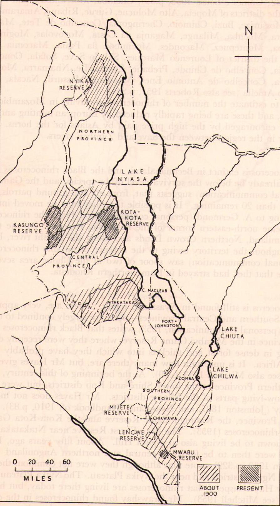 Range map for Nyasaland — Rhino Resource Center